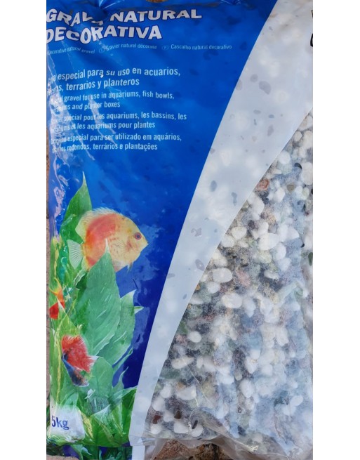 Grava Natural Multicolor 6-8mm 5kg