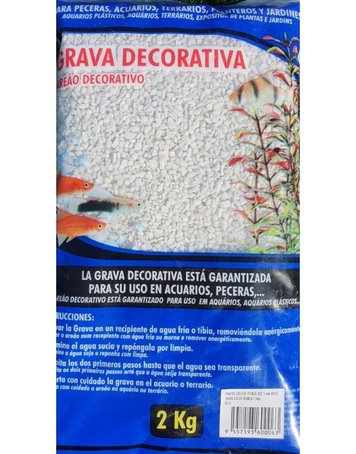 Grava Blanca 1 a 3 mm 2kg